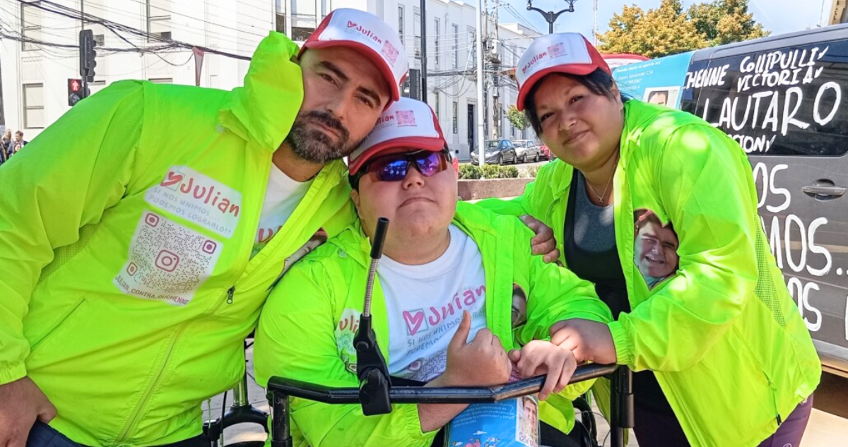 Llega a Chillán campaña solidaria "Julián rueda por Chile": menor ...