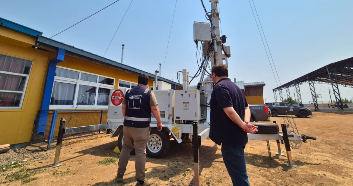 Habilitan antena móvil para dar conectividad en zonas afectadas por ...